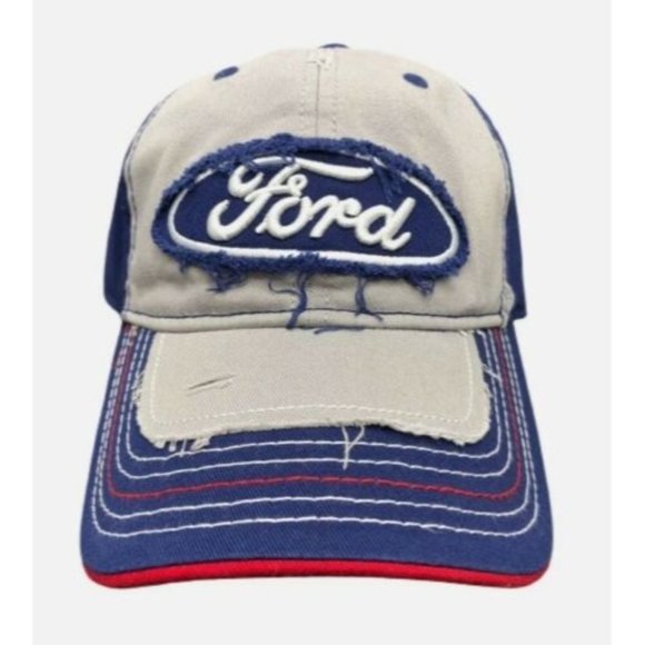 Ford | Accessories | Ford Gt4 50 Distressed Patch Logo Osfa Snapback ...